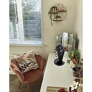 CEFRECO Coffin Eyeshadow Palette Organizer - Gothic Valentines Decor for Oddities and Curiosities - Coffin Decor Makeup Holder for Vanity - Goth Halloween Decor for Bathroom and Bedroom