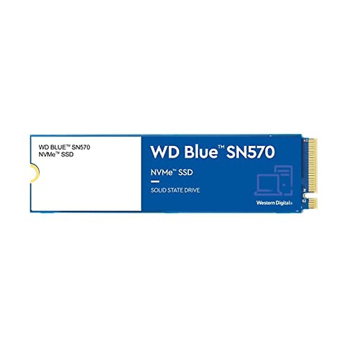 Western Digital 2TB WD Blue SN570 NVMe Internal Solid State Drive SSD - Gen3 x4 PCIe 8Gb/s, M.2 2280, Up to 3,500 MB/s - WDS200T3B0C