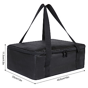 musbus Lunch Bag Insulated Thermal Food Carrier,Insulated Casserole Carrier, 9"x13" Baking Dish Carrier, Padded Lasagna Holder, Expandable Hot And Cold Thermal Tote Bag, Casserole