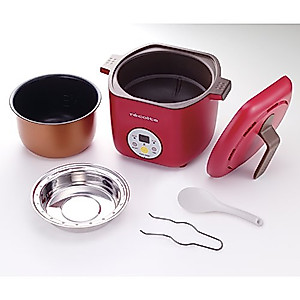 recolte Healthy CotoCoto 2-stage simultaneous cooker RHC-1R (Red)