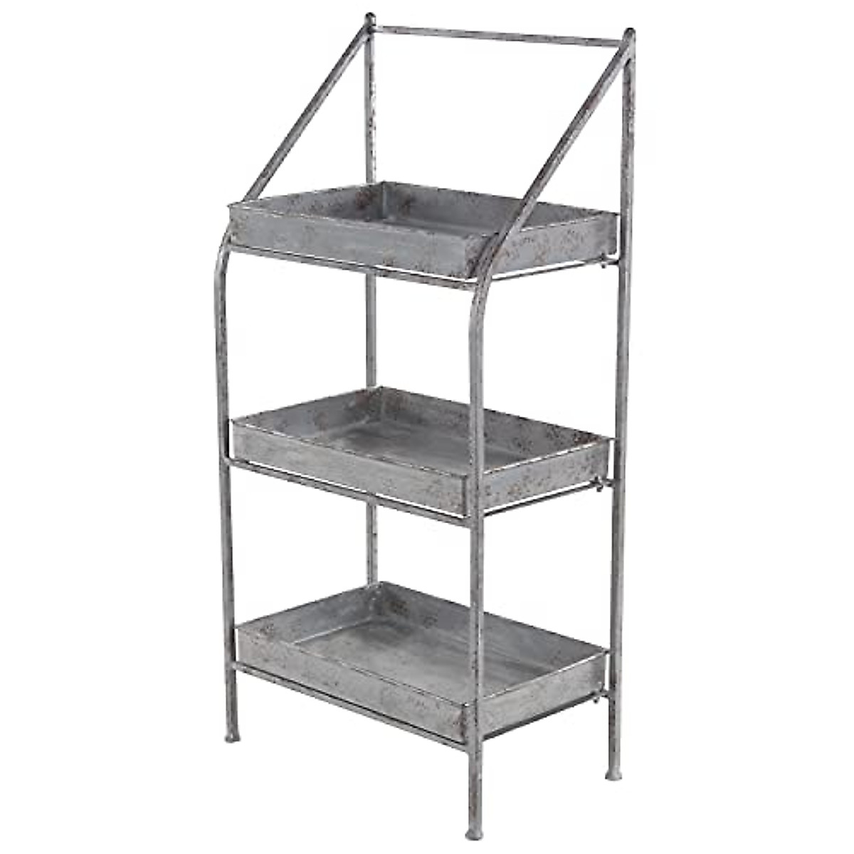 Deco 79 Plantstand, 11" W x 39" H, Gray