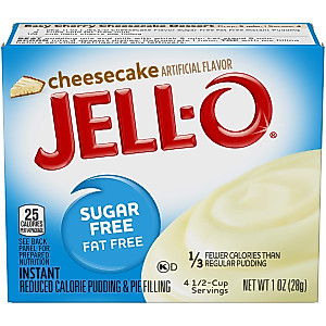 Jell-O Cheesecake Sugar Free Pudding & Pie Filling pack of 5