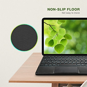 Bluetooth Keyboard with Touchpad Compatible with iOS/Android Windows, Ultra Slim 7-Colors Backlit Keyboard, Build in Trackpad Wireless Keyboard for iPhone/IPad/IPad Pro/Mac, Samsung Tablets, Laptop