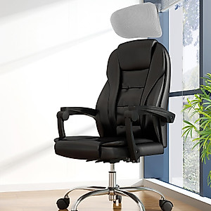 Holibanna Office Chair Headrest Attachment Adjustable Neck Support Cushion Elastic Sponge Head Pillow Computer Chair Kit for Ergonomic Chair Detachable Back Support