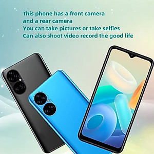 aderroo 6.52-inch Screen ，H22 Unlocked Cell Phone，2GB RAM, 16GB ROM，Supports 3GWCDMA : 850/2100MHZ Dual SIM Card Frequency Band，Front and Rear Camera ，Android Smartphone(Black