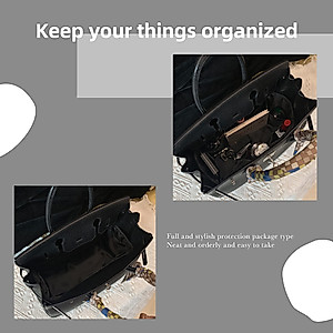 DGAZ Purse Organizer Silky Smooth,Silk,Luxury Handbag Tote in Bag Shapers, Women- Fits Birkin25/30/35/40 Bags (Black, BK35)