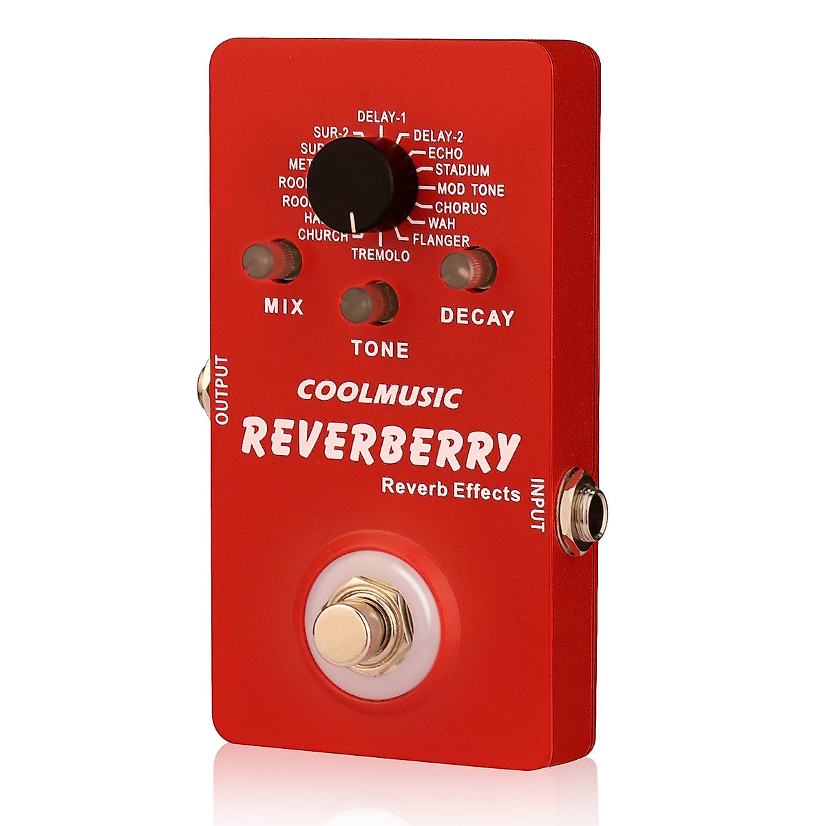 Coolmusic Multi Effects Pedal Digital Guitar Pedal with 16 Effects True Bypass