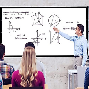 Movie Projector Screen with Stand Foldable Portable Outdoor Indoor Movie Screen for Home Theater Recreational Projection Screen 16: 9 HD 86 Inch Gifts