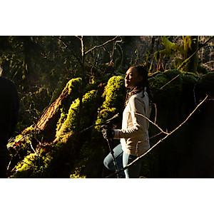 Cascade Mountain Tech Trekking Poles - Aluminum Hiking Walking Sticks with Adjustable Locks Expandable to 54" (Set of 2) , Green