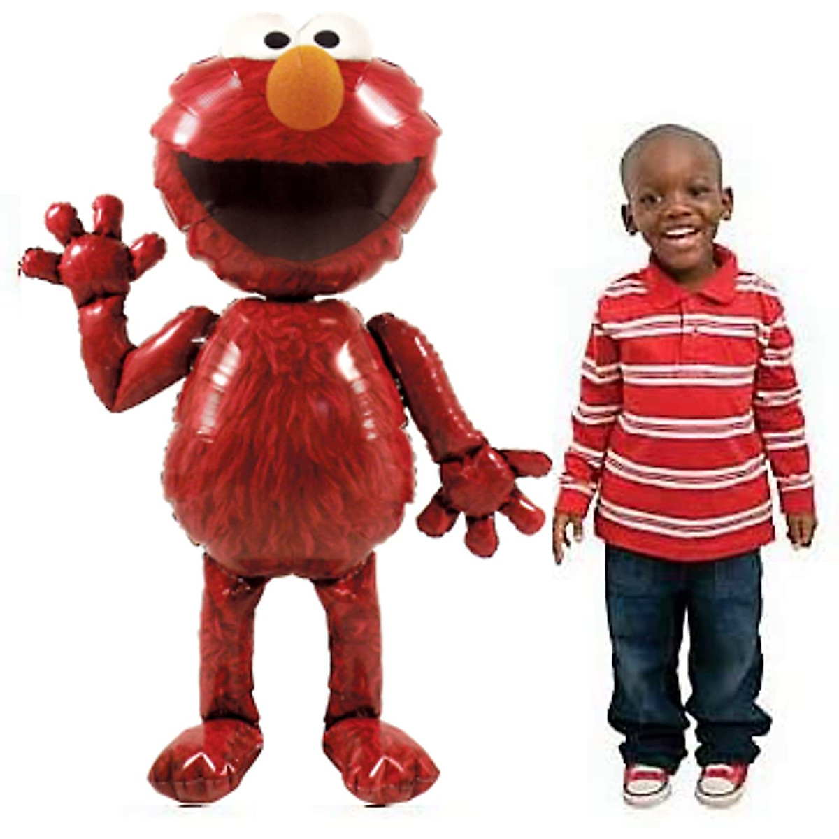 Anagram Elmo and Friends Birthday Party Supplies Balloon Bouquet Decorations with Giant Airwalker Balloon