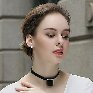 Butterfly Dangle Earrings, 14K Gold Long Chain Tassel Earrings, Two Ways to Wear, Vintage Cute Shell Earrings, Holiday Gifts Jewelry for Women