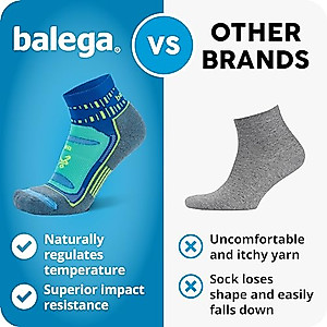 Balega Blister Resist Performance Crew Athletic Running Socks for Men and Women (1 Pair), Black, Medium