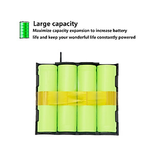 Replacement Battery for Compex Mi, Mi-Sport, Enegry,MI-Fitness,Runner, Theta 500,Physio 5,FIT,SP 2.0,fits Part No Compex 941210 4H-AA1500, 4.8V Ni-MH 2000mAh/9.6Wh