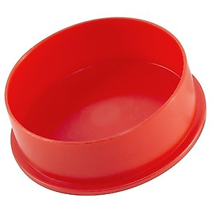 Caplugs EC-14 EC Series – Plastic Cap for Threaded Connectors, 1000 Pack, Red LD-PE, Nominal Thread Size 7/8" Flanged, Protective Closures, Dirt and Moisture Seals, Finishing, Masking, Easy Removal