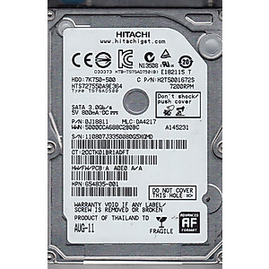 HTS727550A9E364, PN 0J18811, MLC DA4217, Hitachi 500GB SATA 2.5 Hard Drive (Renewed)