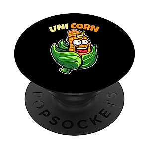 Cool Uni Corn | Funny Maize Magical Horned Horse Joke Gift PopSockets Swappable PopGrip