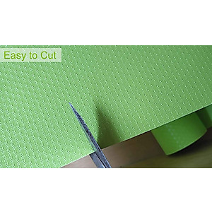 Shelf Liners, EVA Non-Slip Drawer Mats, Non-Adhesive Cupboard Pad, Kitchen Cabinet Lining Cushion Bathroom Drawers for Home, 17.7 x 59 inches - Green