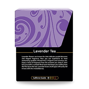 Buddha Teas Organic Lavender Tea - OU Kosher, USDA Organic, CCOF Organic, 18 Bleach-Free Tea Bags