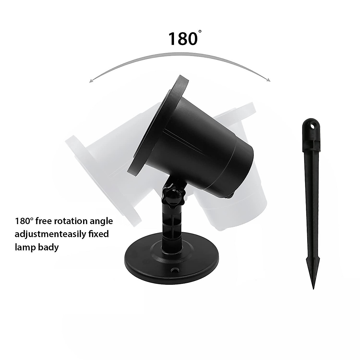 Christmas Snowflake Projection Lights, Coniengk LED Outdoor Projector Lamp, IP65 Waterproof Outdoor Landscape Lighting Snowfall Night Light for Xmas, Holiday, Party, Garden, Patio, Home Decor