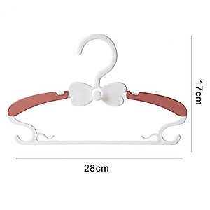 YASEZ 10Pcs Hanger Retractable PP Baby Clothes Hanger fwor Family Use (Color : E, Size : 28cm x 17cm)