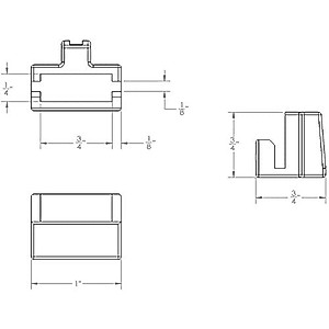 Hanging File Rail Clip (10 Pack) - File Folder Rail Clips