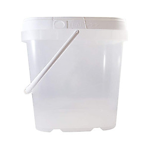 Waxness Clear Plastic Empty Container for Refill Wax Beads 1 Gallon