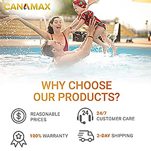 Canamax SP1022C Pool Filter Drain Plug Premium Replacement Part Compatible with Hayward Pentair Pool Filter - Pack of 7