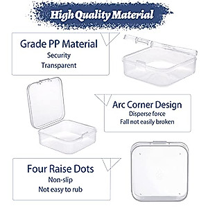 26 Pack Mini Clear Plastic Bead Storage Containers Organizers with Lids Diamond Painting Storage Cases for Small Items Jewelry Beads Art Accessories Organizing Bin Box for Crafts Screws Drill Keepers