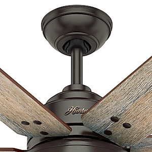 Hunter Fan 60 inch Casual Noble Bronze Indoor Ceiling Fan with Light Kit (Renewed)
