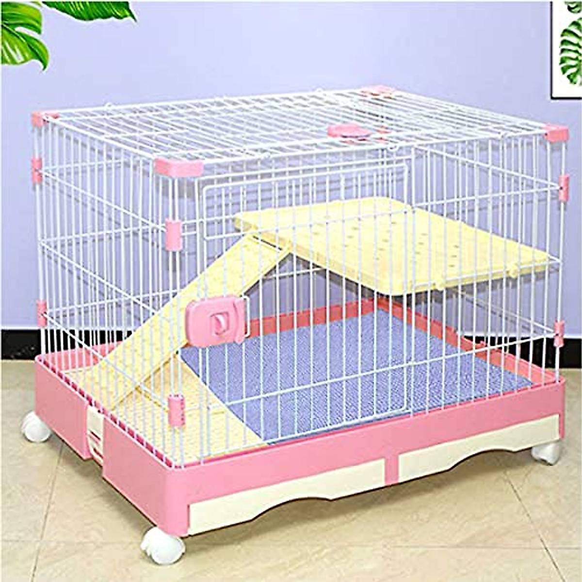 Hamiledyi Rabbit Washable Pee Pads 2Pcs Reusable Guinea Pig Training Pad Doggy Sleeping Bedding Mat for Dog, Cat