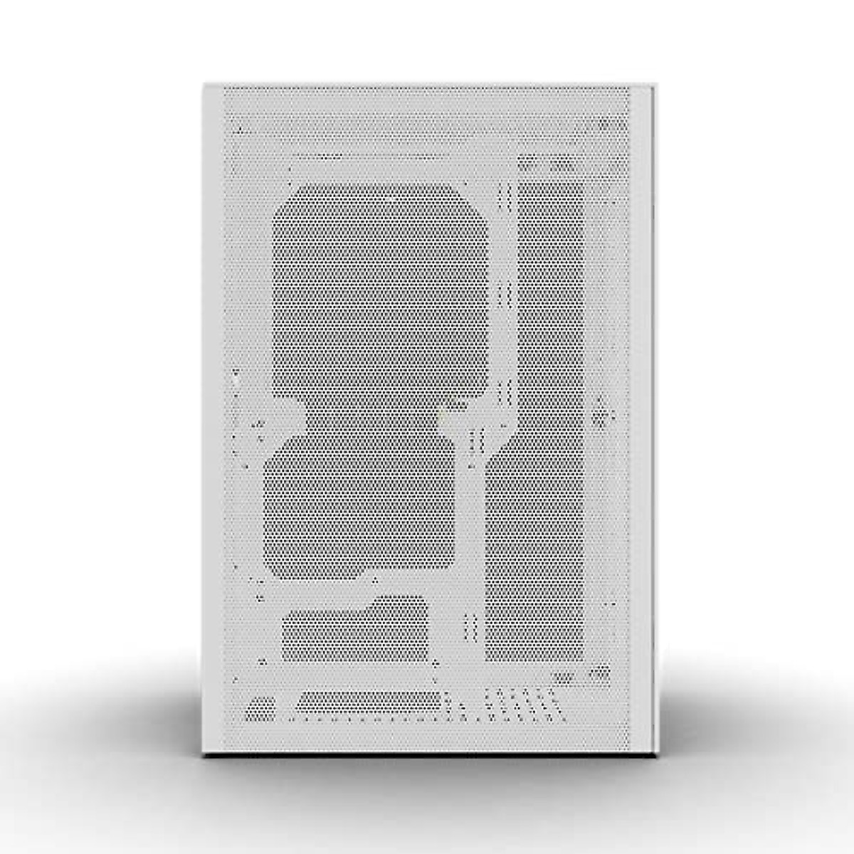 SSUPD Meshlicious Mini-ITX Small Form Factor (SFF) Case - Full Mesh Side Panel with PCIe Riser Cable - Tool-Free and Easy Accessibility (PCIE 4.0 Riser Cable, White)