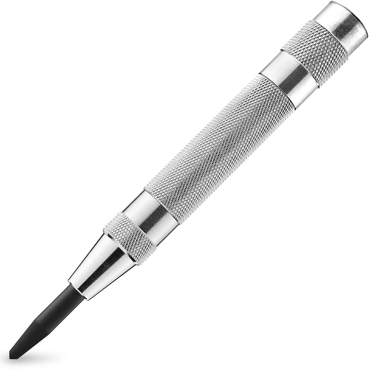 NEIKO 02639A 6-Inch Automatic Center Hole Punch with Adjustable One-Handed Spring Impact, Chrome-Plated Shank, and Premium S2 Steel Tip