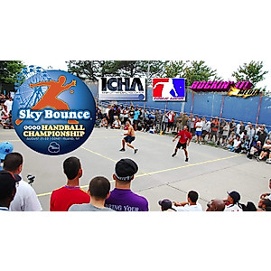 Sky Bounce Color Rubber Handballs for Recreational Handball, Stickball, Racquetball, Catch, Fetch, and Many More Games, 2 1/4-Inch - Red - 12 Pack