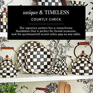 MACKENZIE-CHILDS Courtly Check Bistro Oven Mitt, Cute Hot Oven Mitt, Decorative Kitchen Pot Holder