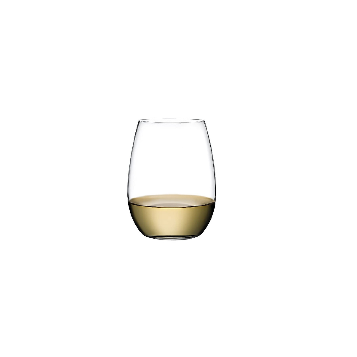 NUDE Pure Set of 4, White Wine Stemless Glasses 13.25 oz, |Smooth Rim|, Clear Glass Wine Tumbler, Ideal for Cocktails & Perfect for Homes & Bars