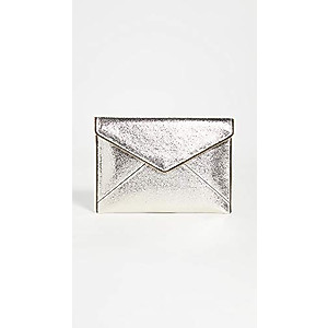 Rebecca Minkoff Women's Leo Clutch, Champagne, Gold, Metallic, One Size