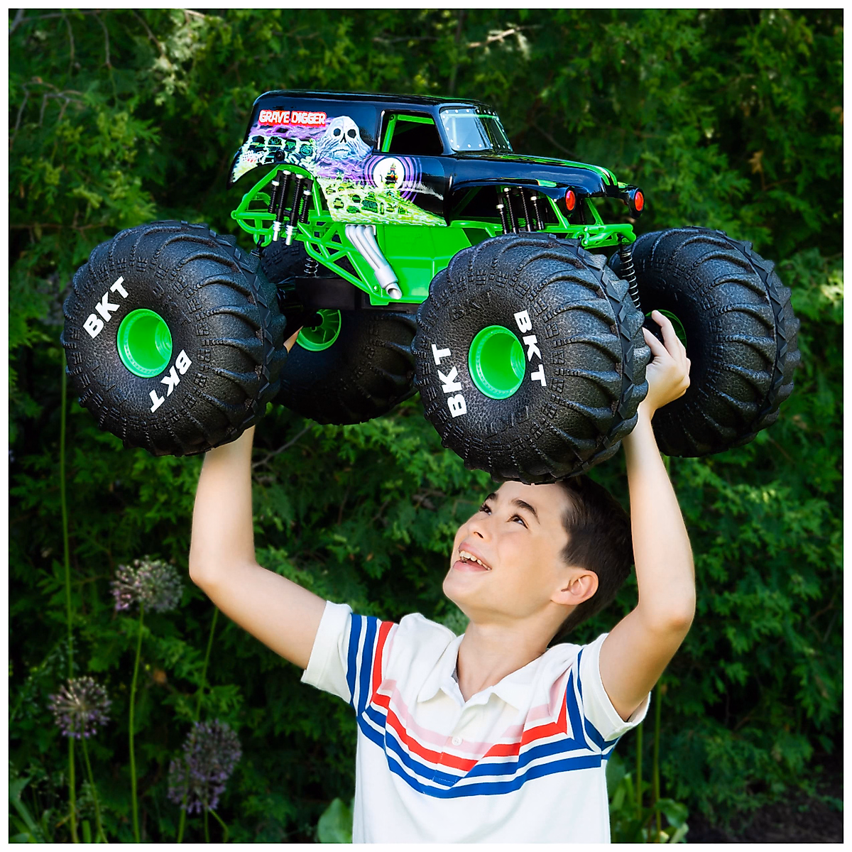 Monster Jam, Official Mega Grave Digger All-Terrain Remote Control Monster Truck, Over 2 Ft. Tall, 1:6 Scale, Kids Toys for Boys and Girls Ages 4-6+