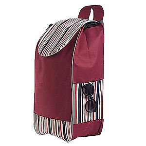 JIAHESHYP Shopping Cart Replacement Bag, Trolley Waterproof Spare Bag, Storage Bag with Side Pockets, Portable Utility Moving Shopping Bag