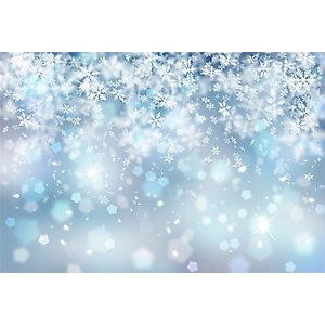 LFEEY 9x6ft Falling Snowflake Portrait Backdrops for Photography Winter Ice Snow Flakes Photo Shoot Newborn Kids Baby Adults Wedding Photo Background Vinyl Photo Booth Props