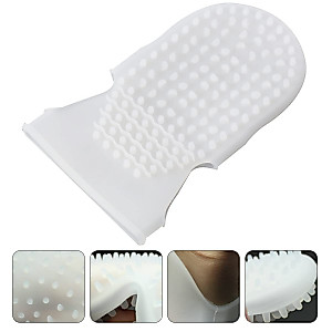 FRCOLOR 3 Pcs Scorpion Brush Silicone Massage Brush Muscle Massage Glove Massage Kit Silicone Body Scrubber Hand Held Massager Palm Massage Glove White Glove Brush Clean