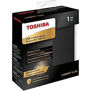 Toshiba DISQUE DUR DD CANVIO Slim 1TO - Noir