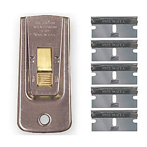 IVY Classic 11156-10: Razor Blade Scraper with 5 Blades, USA, Contains 10 Scrapers + 10 packs of 5 blades