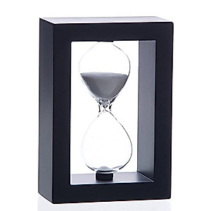 Bellaware 60 Minutes Hourglass, Wood Sand Timer