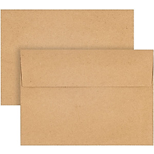 50 Pack Kraft Envelopes 4 x 6 Inch Brown Envelopes,A4 Envelopes, Card Envelopes, Kraft Paper Envelopes, Invitation Envelopes, Postcard Envelopes