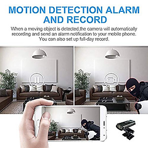 PNZEO W3 Mini Hidden Camera Portable Wireless WiFi Remote View IP Camera Super Small Home Security Cameras P2P Indoor Outdoor Video Record Smart Spy Camera