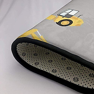 NiYoung Construction Trucks Area Rugs, Bedroom Living Room Kitchen Mat, Children Play Rug Carpet Bath Mat, Throw Rugs Carpet Yoga Mat
