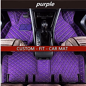 Car Floor Mats for Volvo - S60 2011-2017 Full Coverage Foot Pad All Weather Anti-Slip Waterproof Dustproof Interior Protection Luxury PU Leather Custom Auto Carpe QUUFAA (Beige,S60 2011-2017 Year)