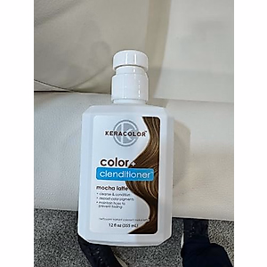 Keracolor Clenditioner MOCHA LATTE Hair Dye - Semi Permanent Hair Color Depositing Conditioner, Cruelty-free, 12 Fl. Oz.