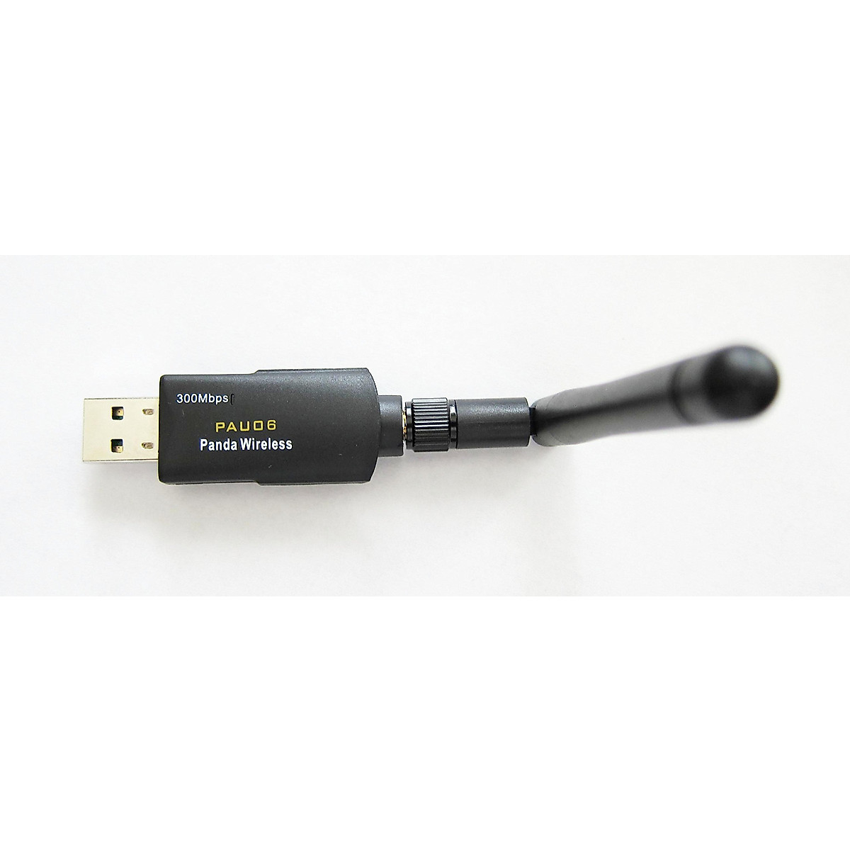 Panda Wireless PAU06 300Mbps Wireless N USB Adapter - w/High Gain Antenna - Win XP/Vista/7/8/10/11, Zorin, Mint, Ubuntu, MX Linux, Manjaro, Fedora, Centos, Kali Linux and Raspbian