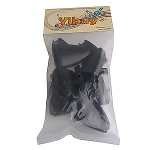 Yibuy 4.3x2.5x3.3cm Black Iron Triangle Drum Claw Hook without Tension Rods 7mm Hole Drum Part Percssion Accessory Pack of 10